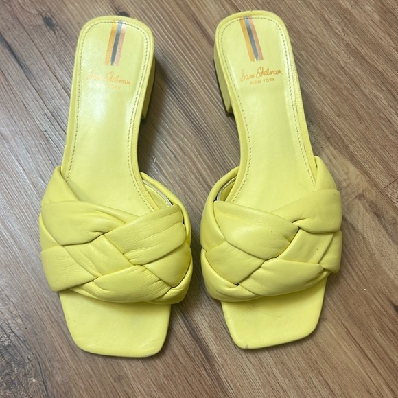 Sam Edelman | Shoes | Sam Edelman Yellow Slides Size 5 | Poshmark
